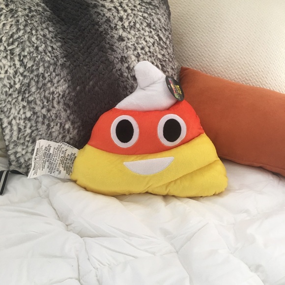 Other | Sale Candy Corn Poop Emoji Pillow | Poshmark